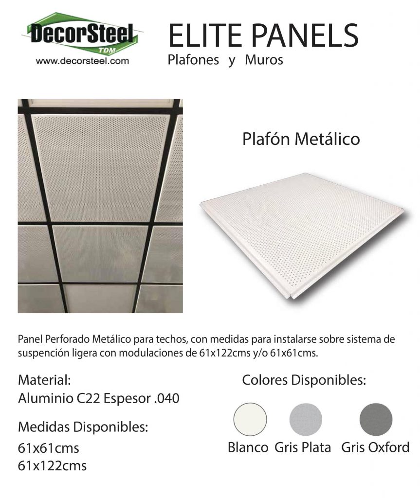 PLAFONES DE METAL PERFORADO – DecorSteel